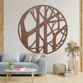 Designová dřevěná dekorace květinový ornament | SENTOP HDF0376