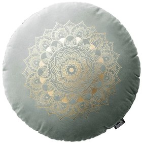 Room99 Dekorační polštář Kulatý CALMY 45 cm Mandala Barva: Pudrová