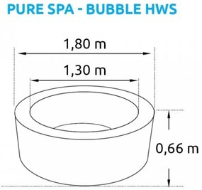 Marimex Bazén vířivý nafukovací Pure Spa - Bubble HWS -modrý -Intex 28486EX 11400275