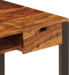 Psací stůl 110 x 55 x 78 cm masivní akácie  a ocel 247963