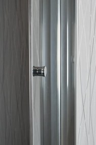 ARTTEC Dvoukřídlé sprchové dveře do niky SALOON 70 - 75 cm čiré sklo