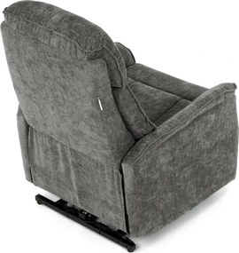 Polohovací křeslo šedé, elektrické TV-H9727 GREY2