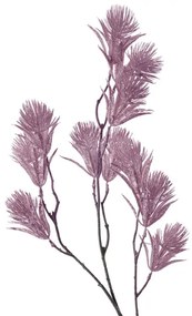Umělá rostlina větvička s růžovými květy – 88 cm