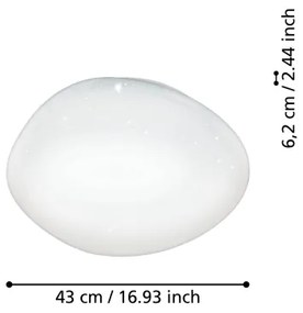 Eglo 900128 - LED RGBW Stmívatelné stropní svítidlo SILERAS-Z LED/21,6W/230V