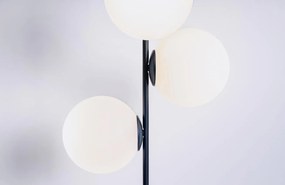 Nordic Design Bílo černé skleněné nástěnné světlo Bubbly 75 cm