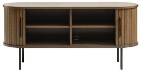 Hnědý TV stolek v dekoru dubu 120x56 cm Nola – Unique Furniture