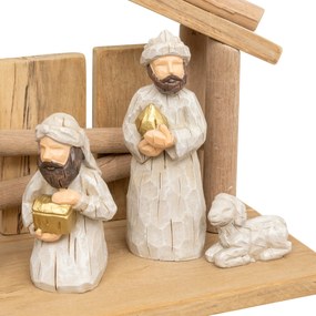 Betlém + 7 figurek, 30 x 18 cm