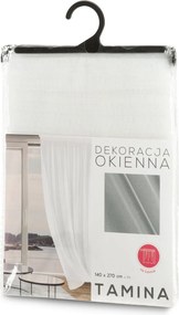 ZÁCLONA NA PÁSCE TAMINA 140X270 CM BÍLÁ