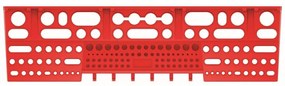 Kistenberg Držák na nářadí BINEER SHELFS 580x158mm, červený