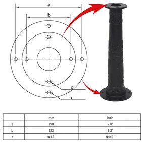 vidaXL Litinová zahradní ruční pumpa/čerpadlo se stojanem
