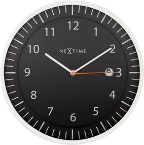Designové nástěnné hodiny 3058zw nextime quick 35cm