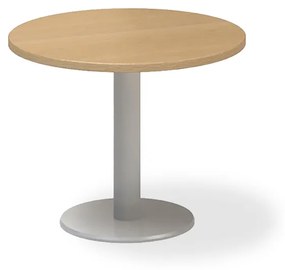 Jednací stůl ProOffice, průměr 70 cm, buk