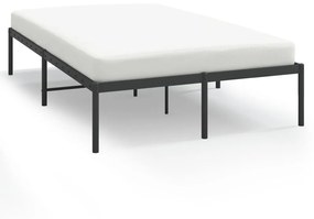 vidaXL Kovový rám postele černý 120 x 200 cm