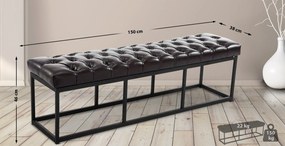 Lavice Amun umělá kůže B150 – hnědá