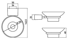 Emco Logo 2 - Mýdlenka, chrom 303000100