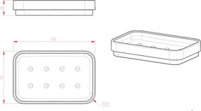 Aqualine Aqualine, SEVENTY mýdlenka na postavení, tortora, 631152