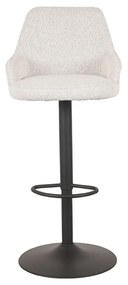 LABEL51 barová židle FENDER bílé bouclé CM-55.019