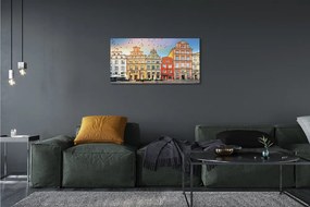 Obrazy na plátně Gdańsk budovy staré město 125x50 cm