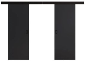 Posuvné dveře Juwentyn Duo 152, Barva: černá