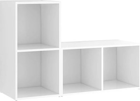 TV skříňky 2 ks bílé 72 x 35 x 36,5 cm kompozitní dřevo 3079943