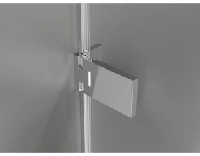 Mexen, Mexen Lunar-F skládací levé sprchové dveře 65 cm, průhledné, chrom - 836-065-000-01-00-L