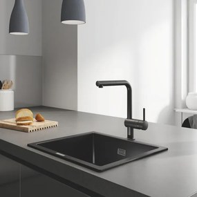 GROHE 31654AP0 - Dřez K700U 533 × 457 mm černý granit/černá