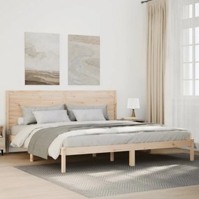 Prodloužený rám postele bez matrace 180 x 220 cm masivní dřevo 3309317
