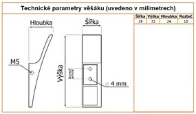 In-Design Nábytkový věšák Bond imitace nerezi