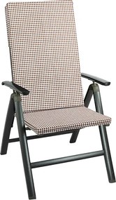 Bellatex Sedák na zahradní židli Hnědá 47x115 cm