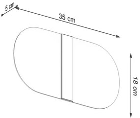 Sollux SL.1004 - Nástěnné svítidlo SALIA 2xG9/40W/230V