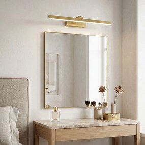 Toolight Rea, Koupelnové nástěnné LED svítidlo SWE008-1W 58cm BRUSH GOLD, OSW-20107