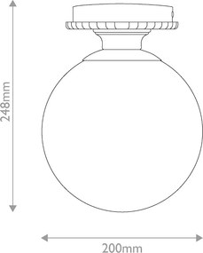 Stropní svítidlo do koupelny Elstead OTIS MB IP44 černá barva 20 cm