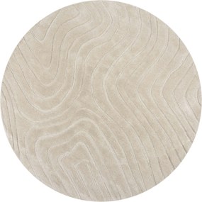 XXXLutz VLNĚNÝ KOBEREC, 160/160 cm přírodní barvy Flair Rugs - Online Only koberce & rohožky - 003165044502