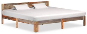 Rám postele masivní sheeshamové dřevo 200 x 200 cm,  288424 HangarStore.cz