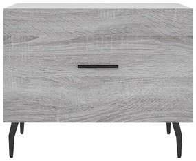 Konferenční stolek šedý sonoma 50 x 50 x 40 cm kompozitní dřevo - Default Title