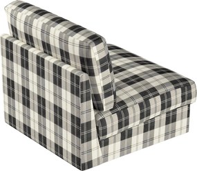Potah na neskládací křeslo IKEA Kivik barva černá látka pletený vzor, vzorované