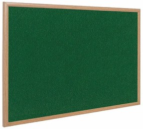 Textilní nástěnka dřevěný rám 90 x 100 cm (zelená)