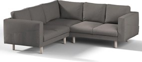 Potah na pohovku IKEA Norsborg rohová 4-místná barva šedá látka pletený vzor