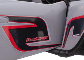 Ramiz Elektrická bugina Racing 5 pro děti +3 šedá + motory 2x200W + dálkové ovládání + pomalý start