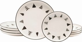 XXXLutz JÍDELNÍ SOUPRAVA Nordic Christmas Black 8dílné Creatable - Jídelní servisy - 007768082803