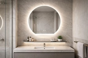 Rea Zrcadlo ⌀90 cm s vyhříváním a regulovatelným LED osvětlením HOM-00911