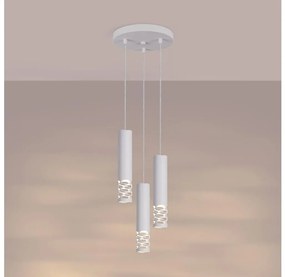 Sollux SL.1694 - Lustr na lanku LIRO 3xGU10/10W/230V bílá