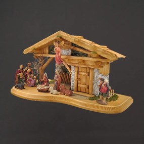 AMADEA Dřevěný betlém BEZ FIGUREK 44 cm