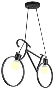 Toolight, Závěsné svítidlo kolo APP216-2CP, černá, OSW-00352