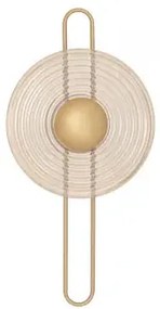 LED zlato-amber nástěnné svítidlo Nous 9W