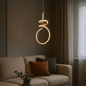 Toolight Závěsné LED svítidlo Luxury Glamour 14 G071-CP zlaté