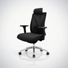 Ergonomická kancelářská židle černá se síťovinou VECTOR