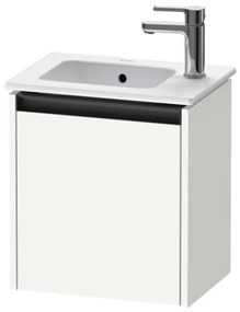 Duravit Ketho.2 - Umyvadlová skříňka 44x41x29 cm, 1 dvířka, panty vpravo, lesklá bílá K25060R22220000