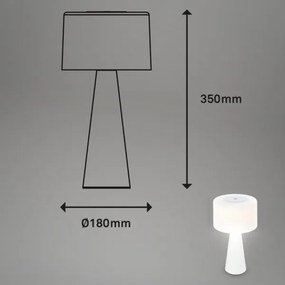Briloner 7420016 - LED Stm. nabíjecí dotyková stolní lampa LED/4W/5V 3000K bílá