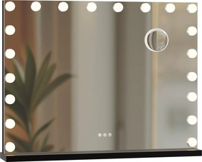 Kosmetické zrcadlo Norlina bez Bluetooth – černá